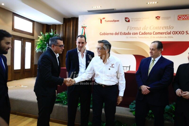 Firman convenio Gobierno de Tamaulipas y Oxxo para fortalecer seguridad - Vista Press Noticias